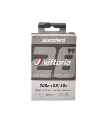 Vittoria Standard 700 x 28/42c, Presta 48mm RVC Bicycle Inner Tube